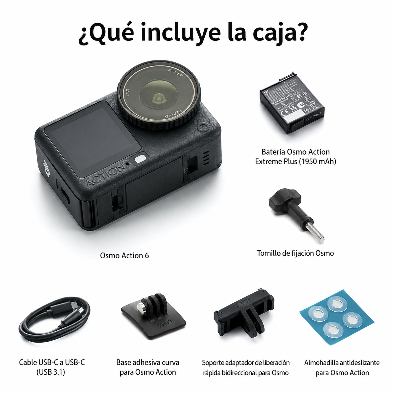 DJI Osmo Action 6 Standard Combo - TECHNOLOGY VIDEO SAS